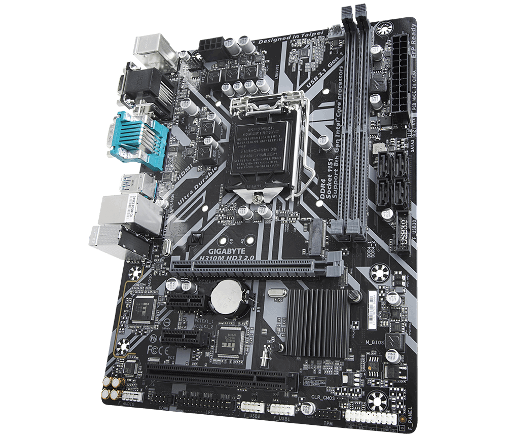 Gigabyte H310M HD3 2.0 - Motherboard Specifications On MotherboardDB
